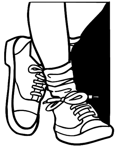 How To Draw Shoes Walking