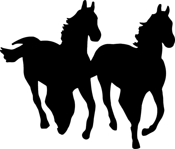 SignSpecialist.com – General Decals - Running Horses Silhouette graphic ...