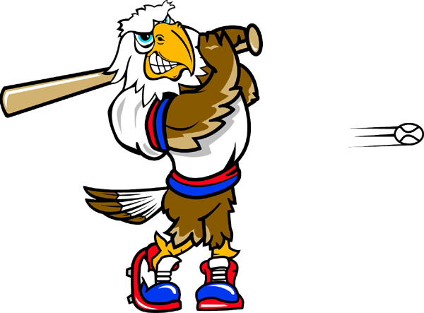 SignSpecialist.com – Mascots Decals - Eagle mascot Baseball team ...
