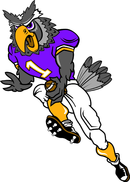 SignSpecialist.com – Mascots Decals - Owl football player team mascot ...