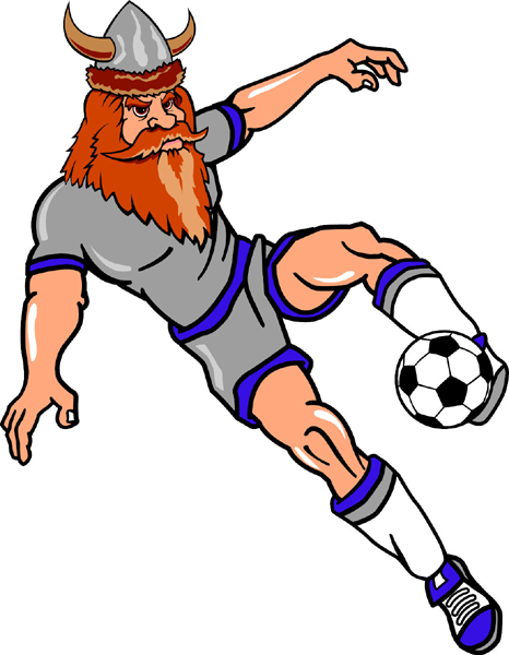 SignSpecialist.com – Mascots Decals - Viking soccer player team mascot ...